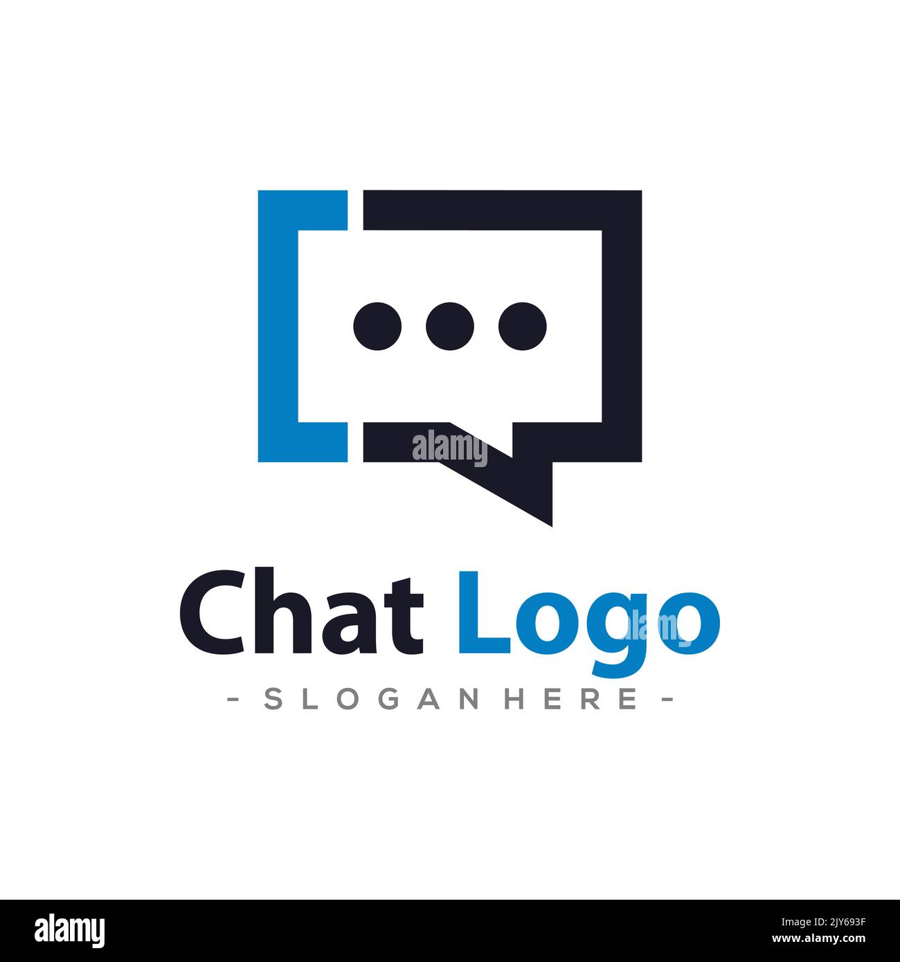 Messaging icon vector logo hi-res stock photography and images - Alamy