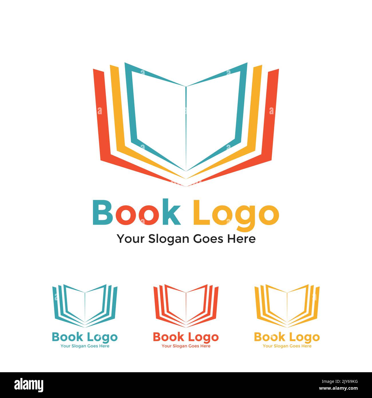 People book logo hi-res stock photography and images - Alamy