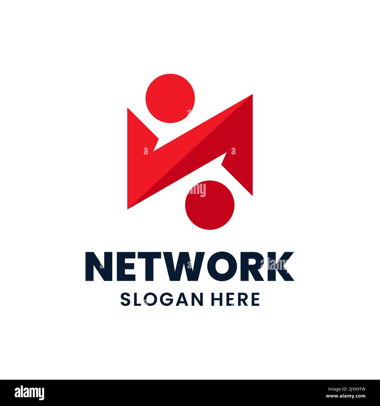 Partnership Logo Template Design. Letter N success logo. Creative ...