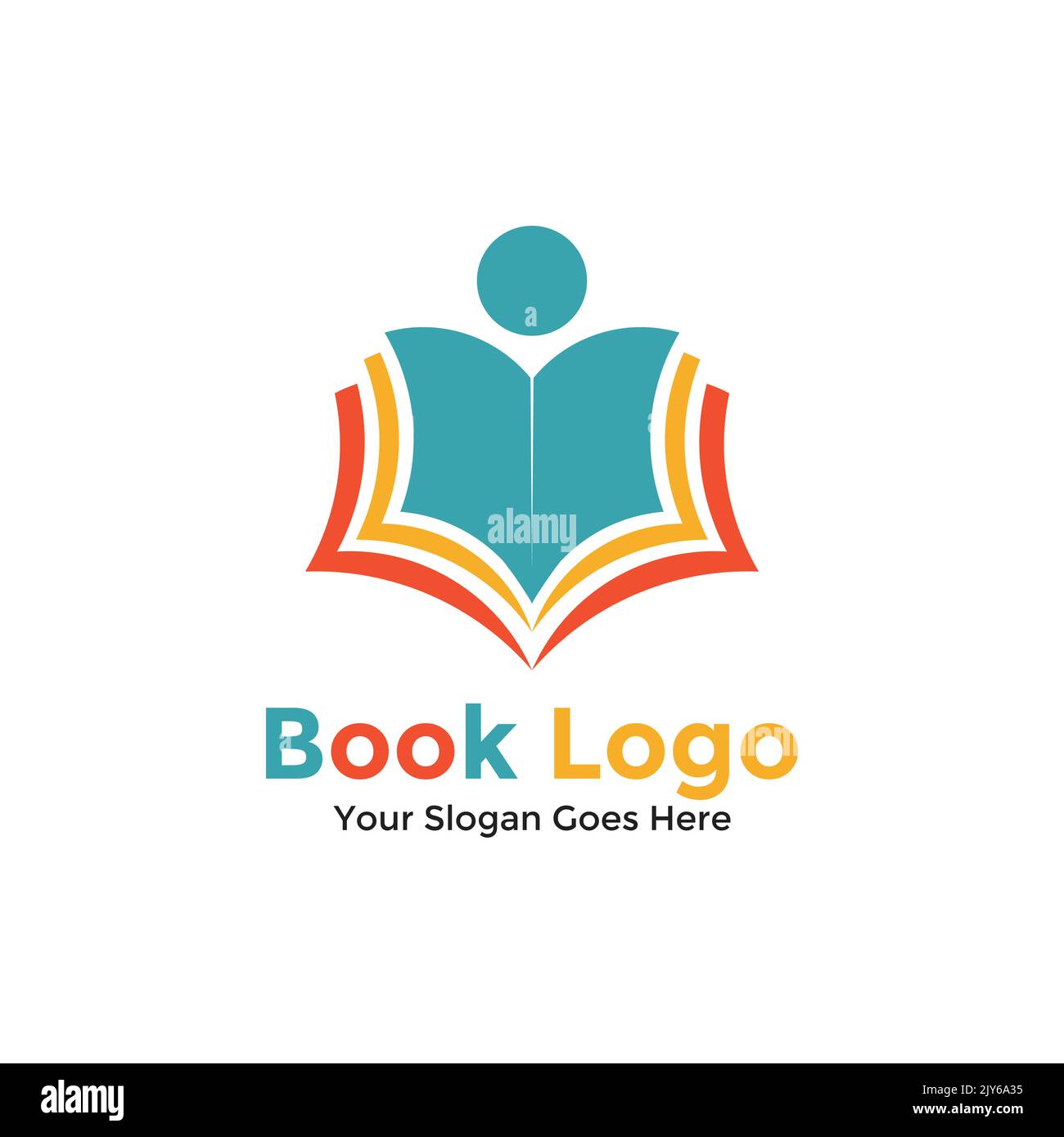 Book Logo Design Template. Vector illustration. Creative education logo ...