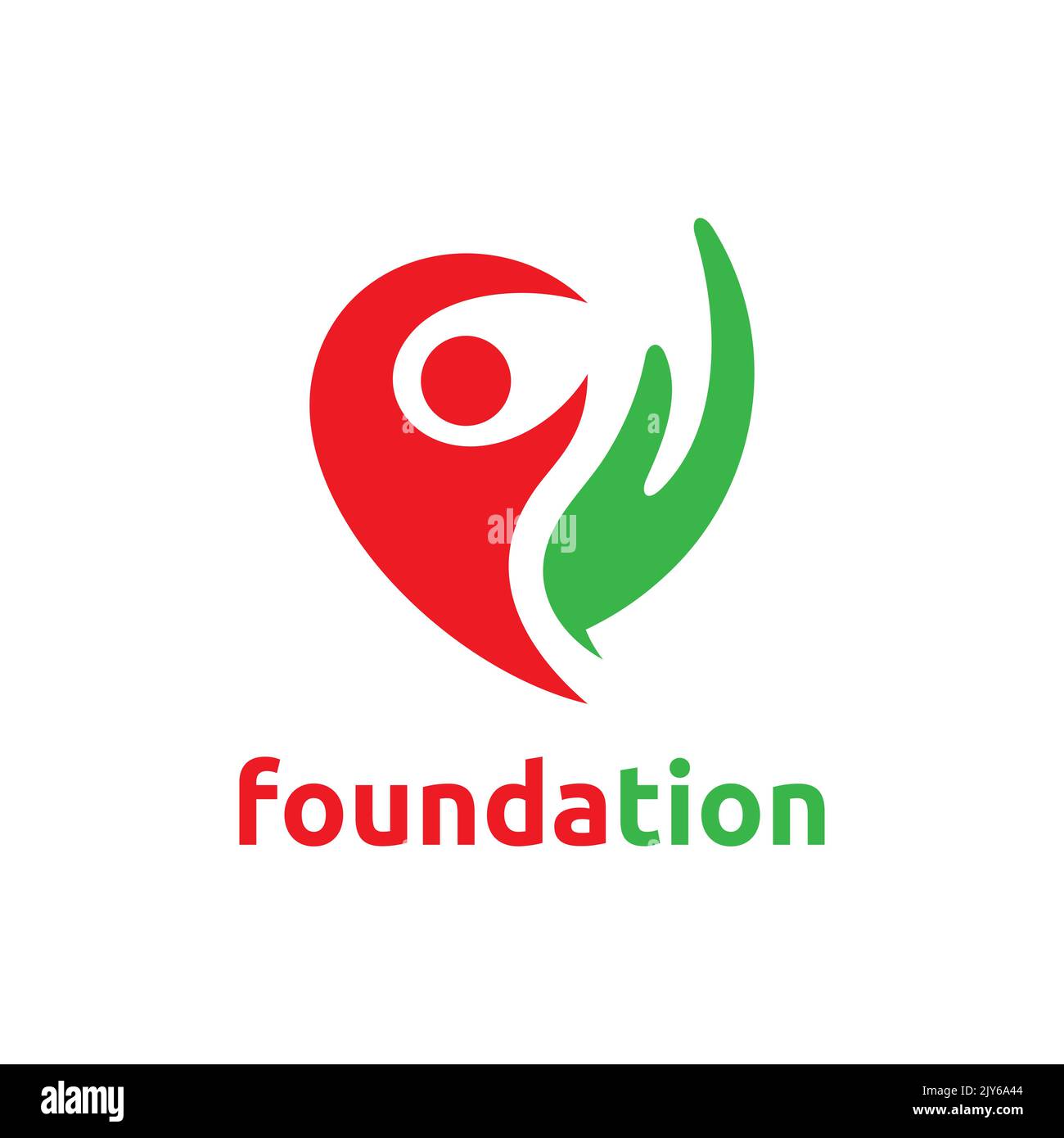 Foundation Logo Template Design. Vector illustration Stock Vector Image ...
