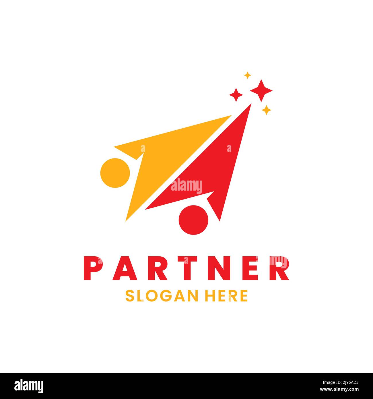 Partnership Logo Template Design. Letter N success logo. Creative ...