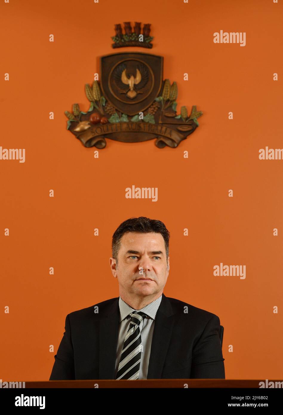 Judge Mark Semmens poses for a photograph at the Coroner's Court of ...