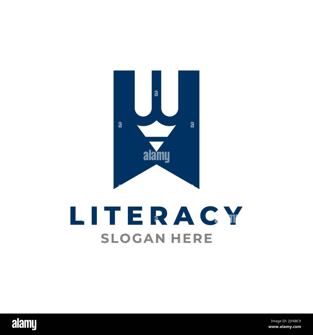 Literacy Logo Template Design. Vector illustration Stock Vector Image ...