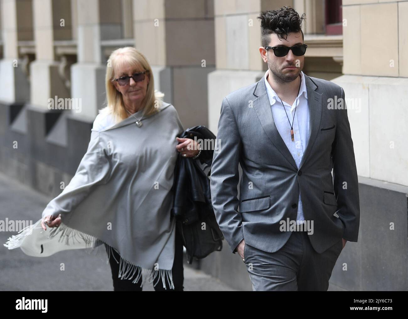 The grandmother (left) and brother of Marcus Rowley leave the Supreme ...