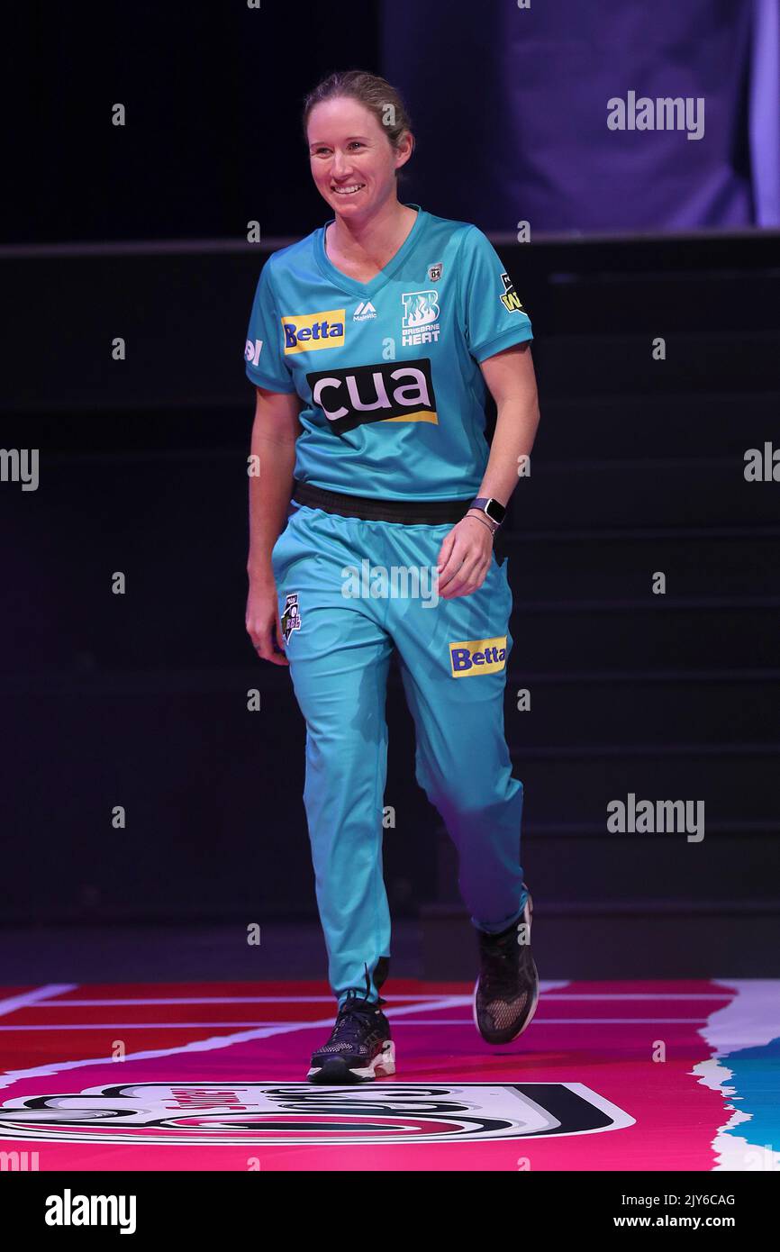 Beth Mooney of the Heat poses during the WBBL season launch in Brisbane ...