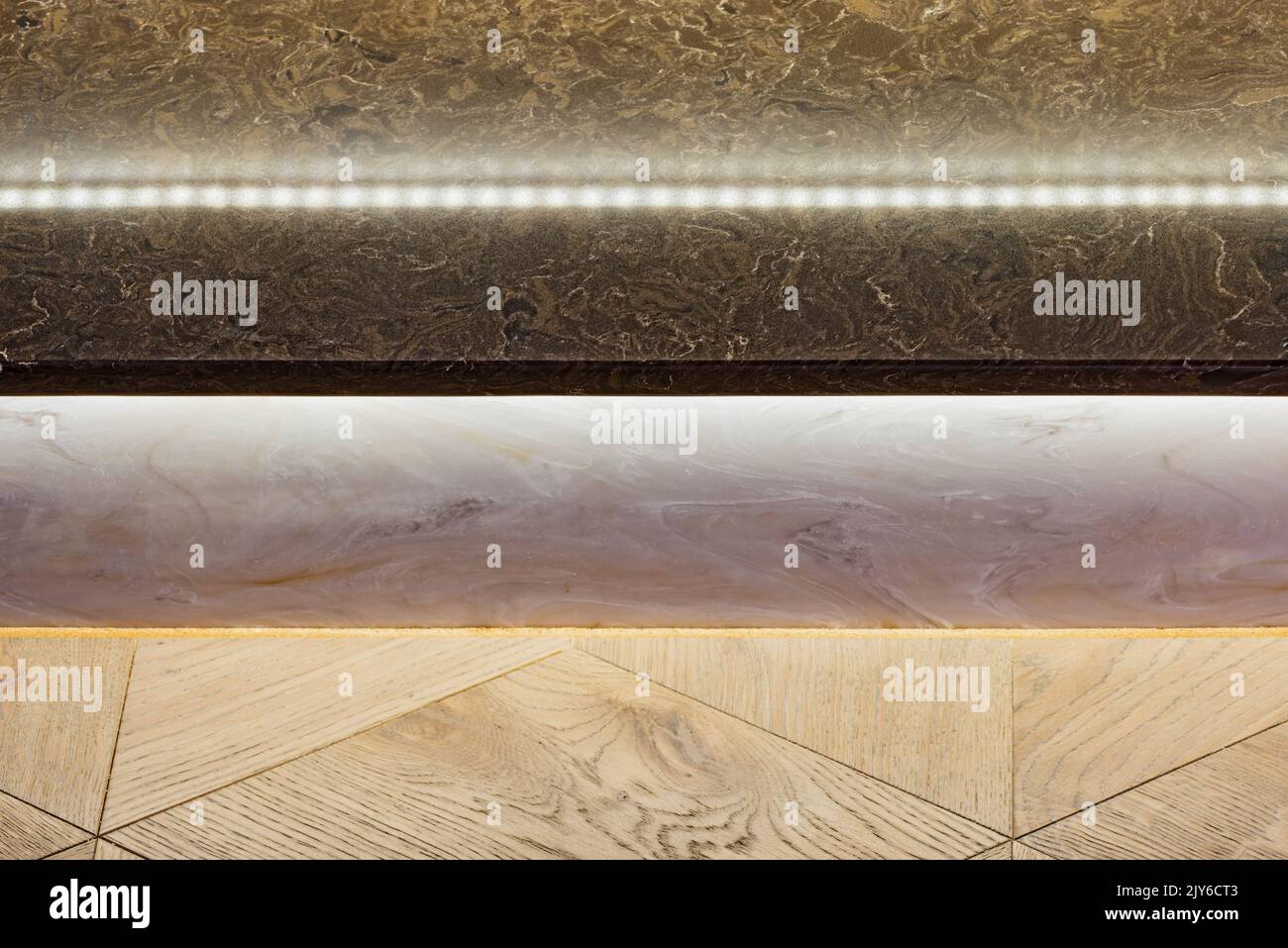 Marble step of the stairway with backlight Stock Photo - Alamy