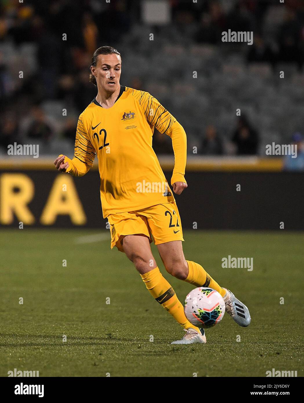 Jackson Irvine of Australia in action during the FIFA World Cup Asian ...