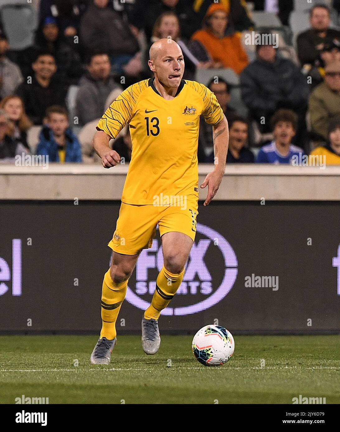 Aaron Mooy of Australia in action during the FIFA World Cup Asian ...