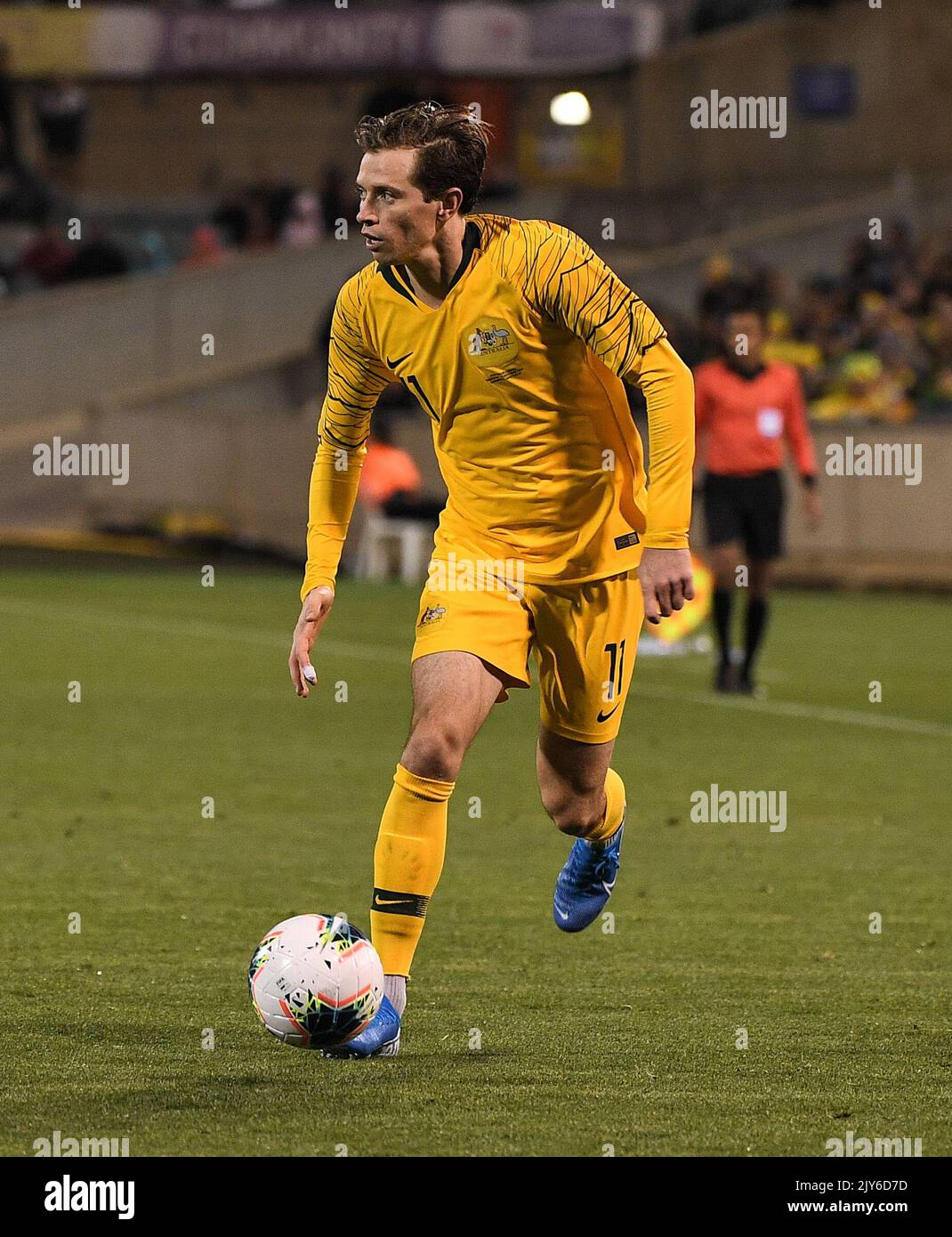 Craig Goodwin of Australia in action during the FIFA World Cup Asian ...