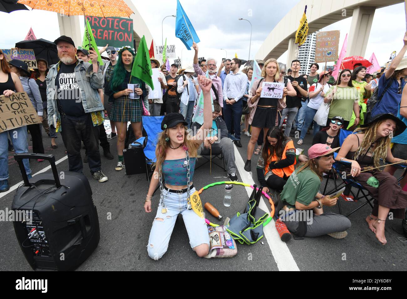 Activists from Extinction Rebellion (XR) take over the William Jolly ...
