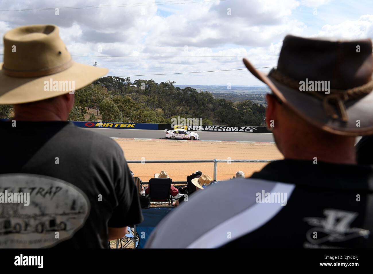 Spectators watch on during practice ahead of the 2019 Bathurst 1000 at ...