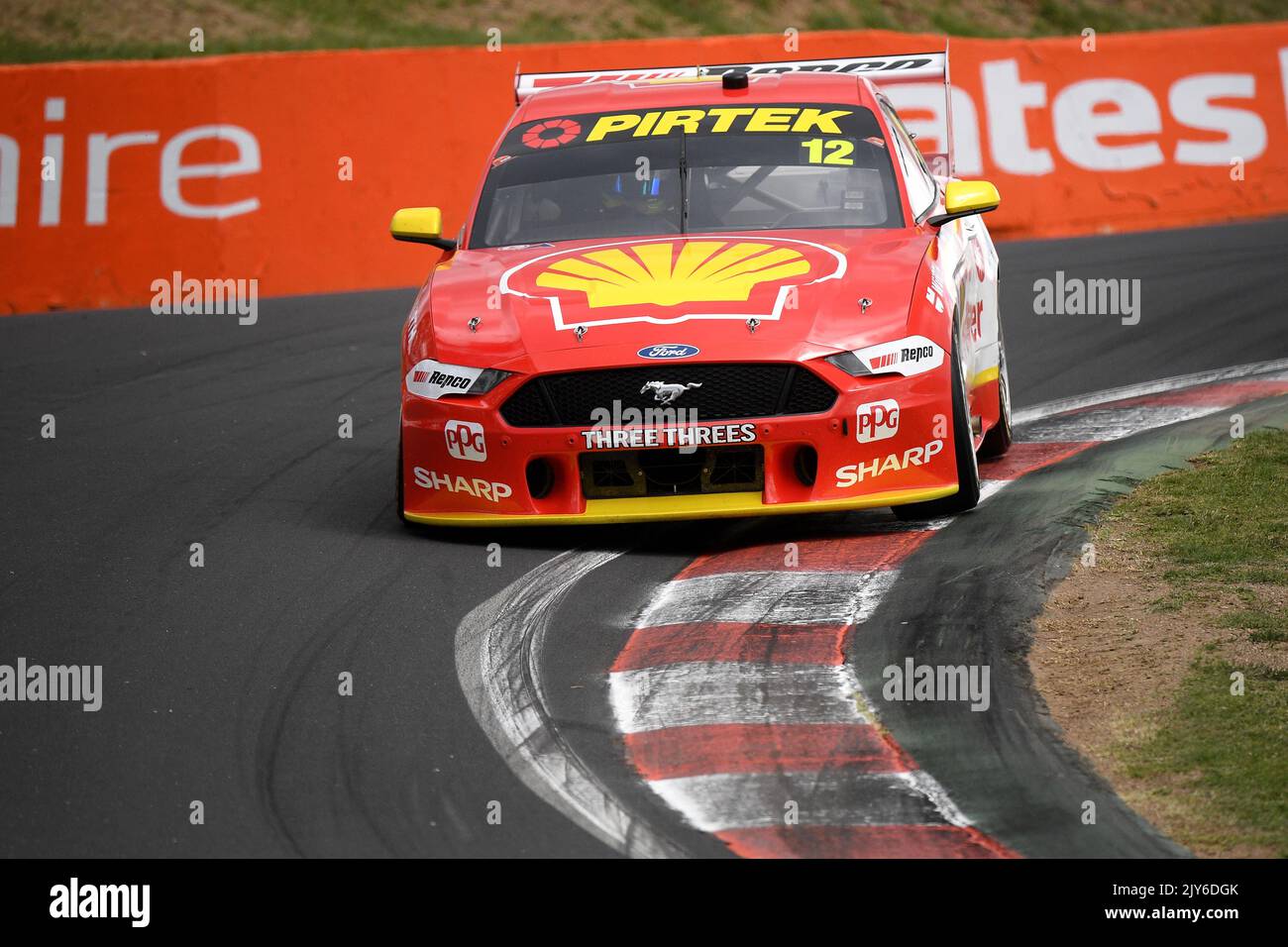 Fabian Coulthard in the Shell V-Power Racing Team Ford during practice ...