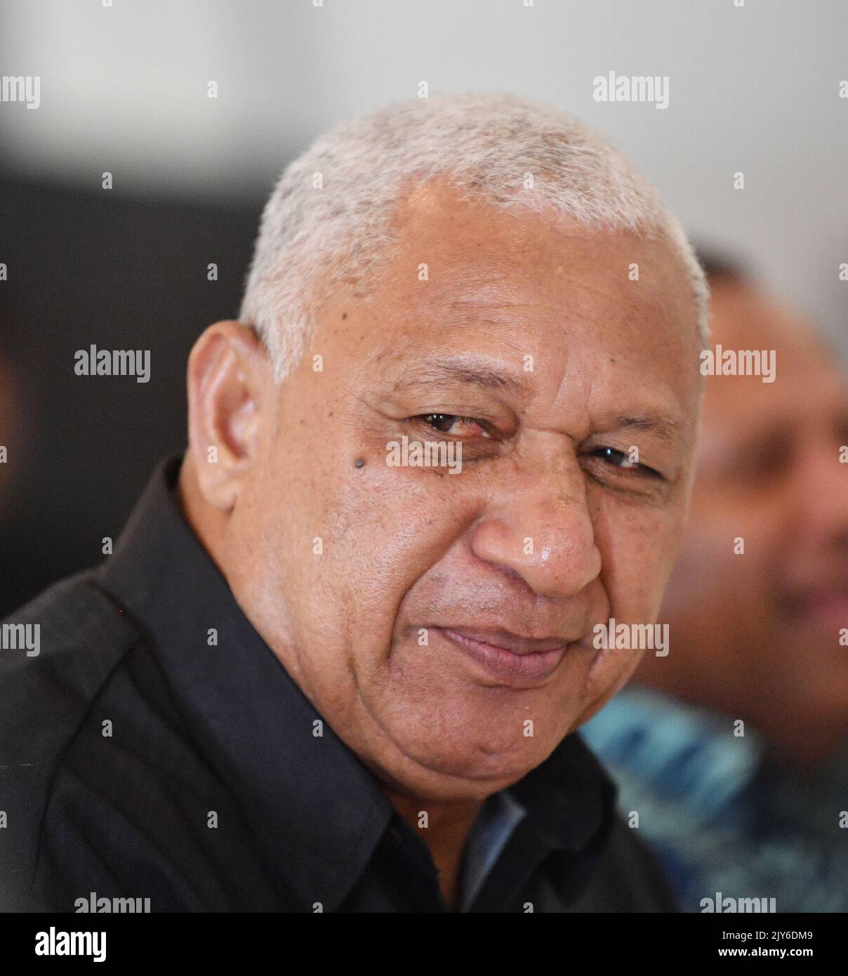Fiji Prime Minister Frank Bainimarama is seen at the Grand Pacific ...