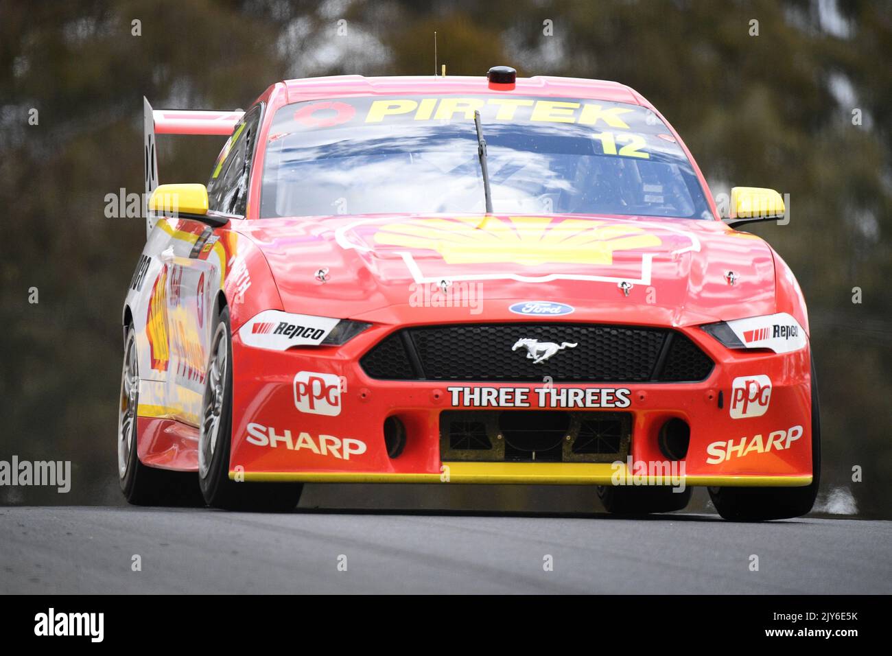Fabian Coulthard in the Shell V-Power Racing Team Ford during practice ...