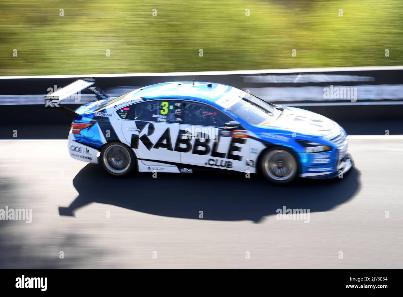 Dean Fiore in the Rabble.Club Racing Nissan during practice ahead of ...