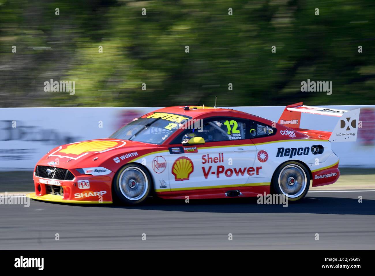 Fabian Coulthard in the Shell V-Power Racing Team Ford during warm up ...