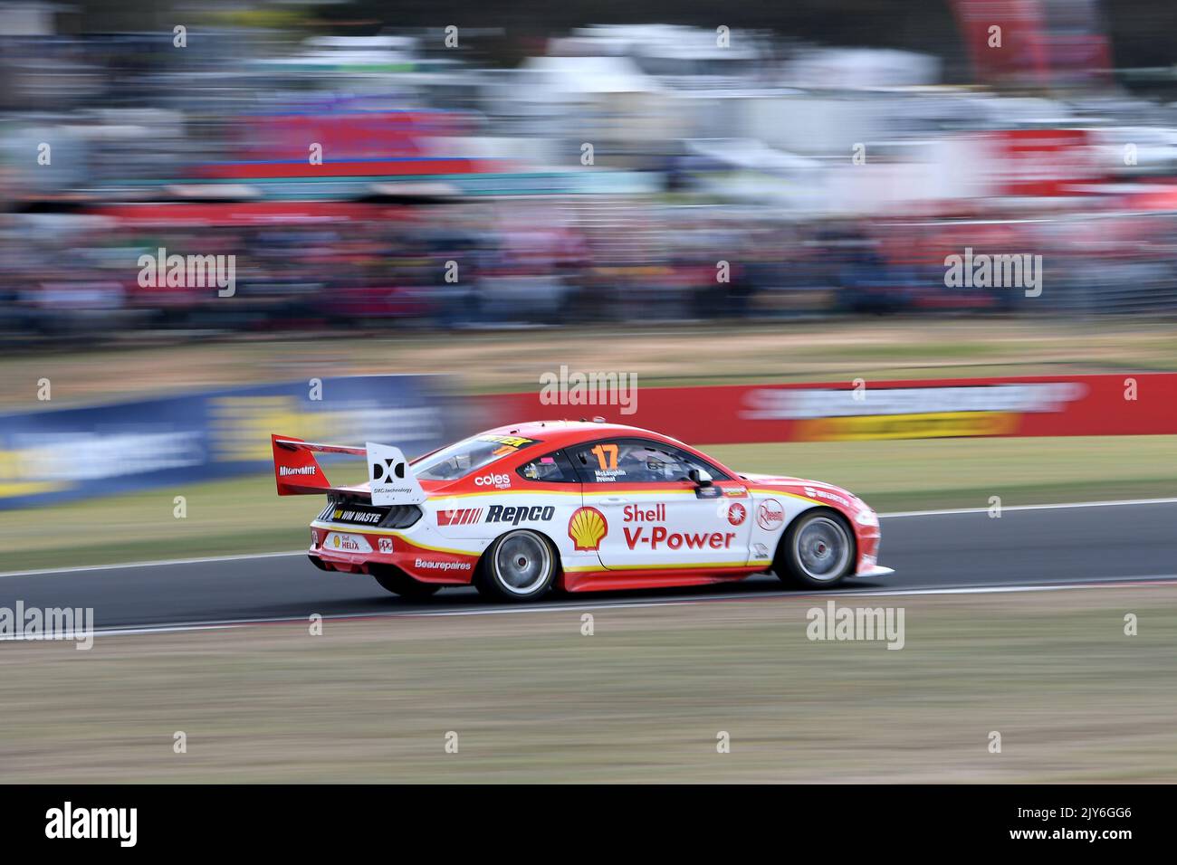 Scott McLaughlin in the Shell V-Power Racing Team Ford during the 2019 ...