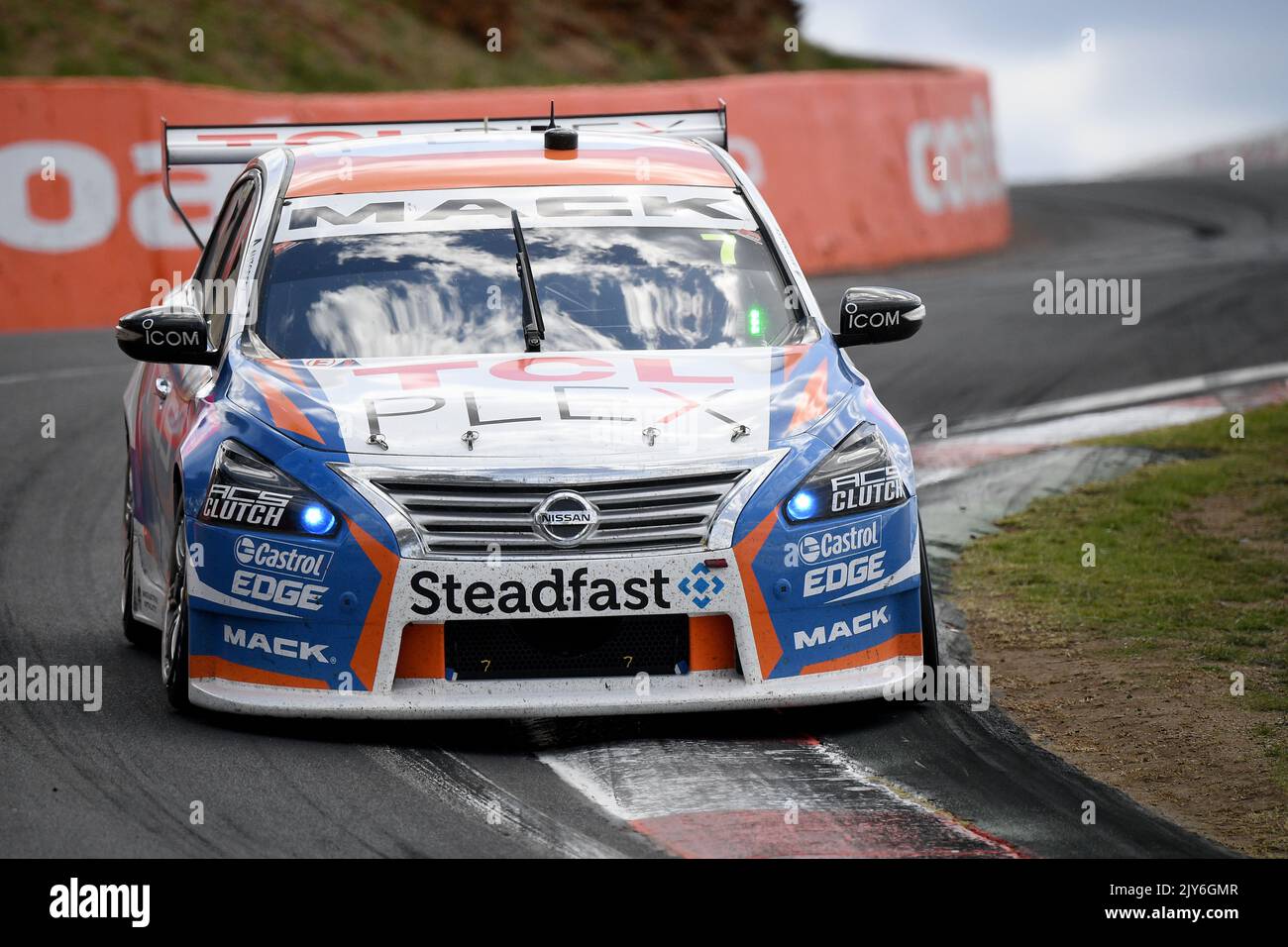 Bryce Fullwood in the Plus Fitness Nissan during the 2019 Bathurst 1000 ...