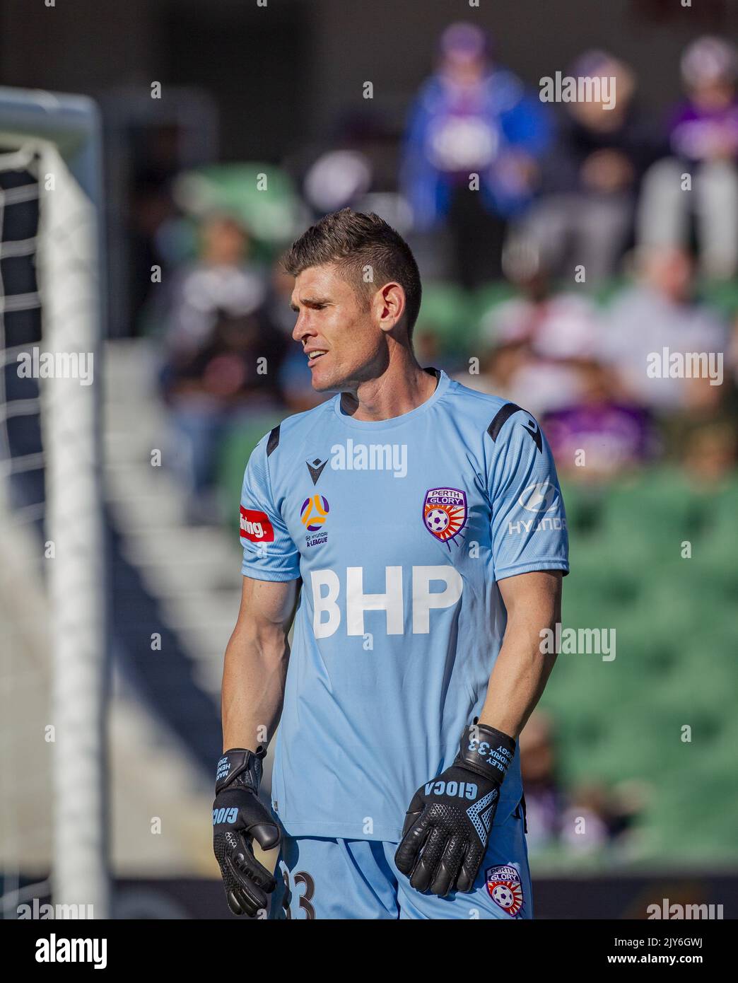 Liam Reddy of the Glory during the Round 1 A-League match between Perth ...