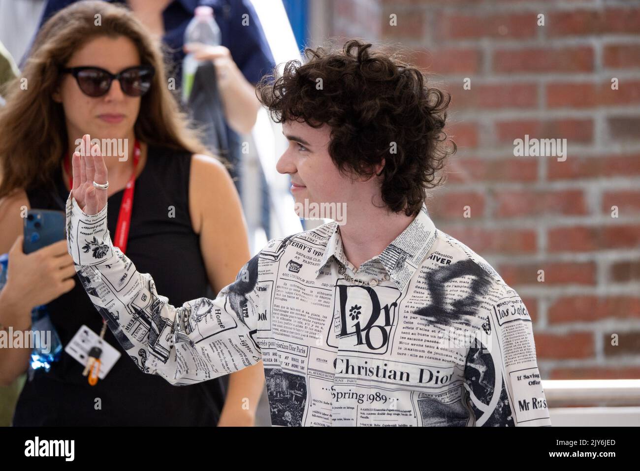 Australian actor Zen McGrath leaves the "The Son" photocall at the 79th ...