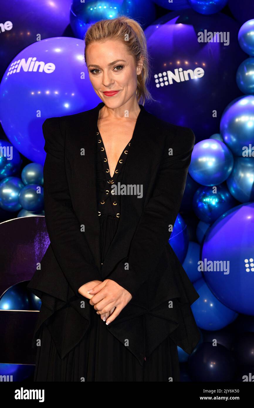 Australian actress Ella Scott Lynch is seen during the Channel Nine Upfront event at Fox Studios ...