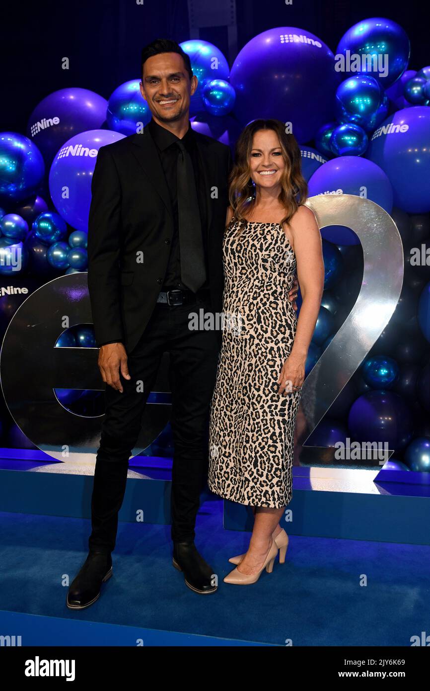 The Block contestants Andrew Saunders and Debbie Saunders are seen ...