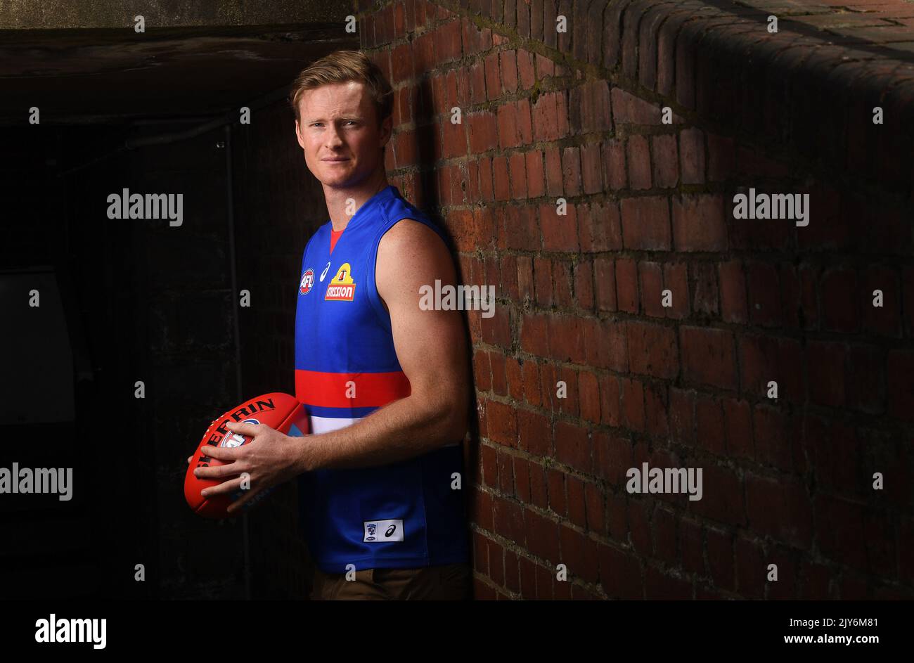 Western Bulldogs recruit Alex Keath poses for a photo at Whitten Oval ...