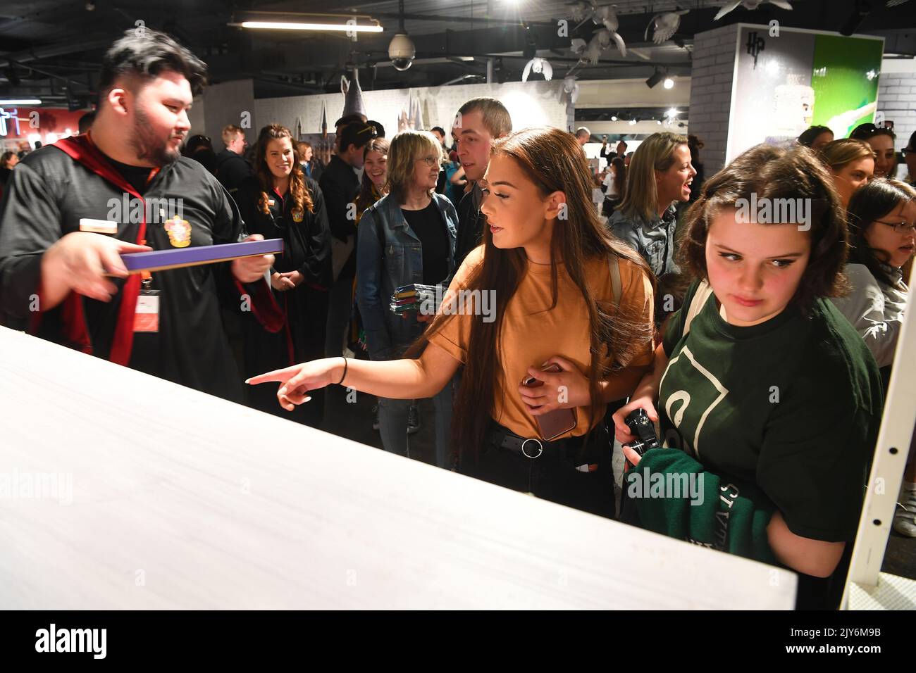 Harry Potter fans are seen shopping at the Harry Potter Concept store ...
