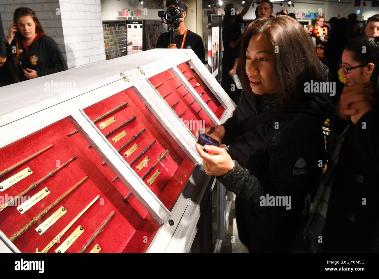 Harry Potter fans are seen shopping at the Harry Potter Concept store ...