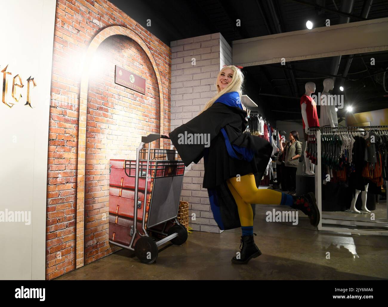 Harry Potter fans are seen at the Harry Potter Concept store in Myer ...