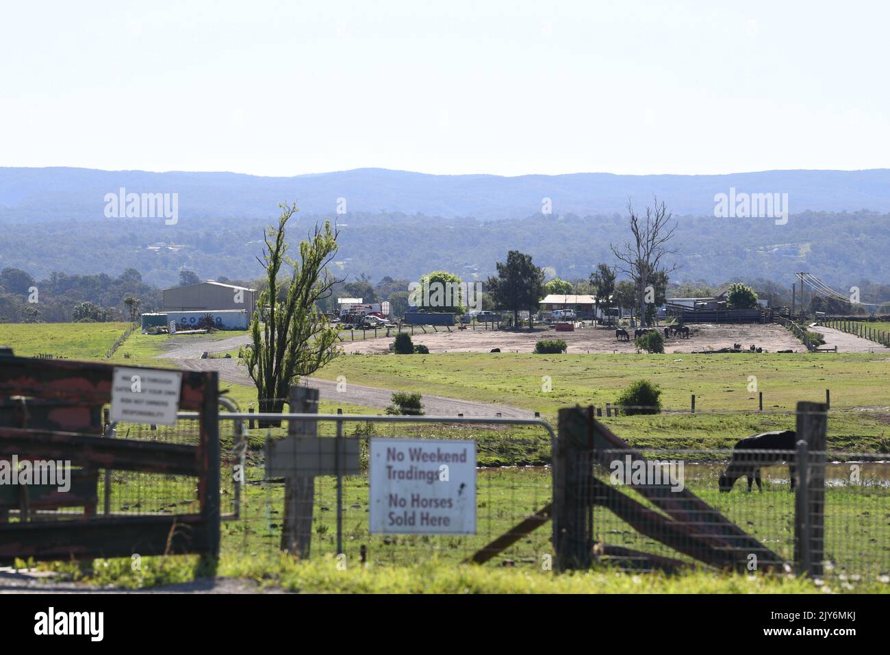 The entrance to Luddenham Pet Meat in the western suburbs of Sydney ...