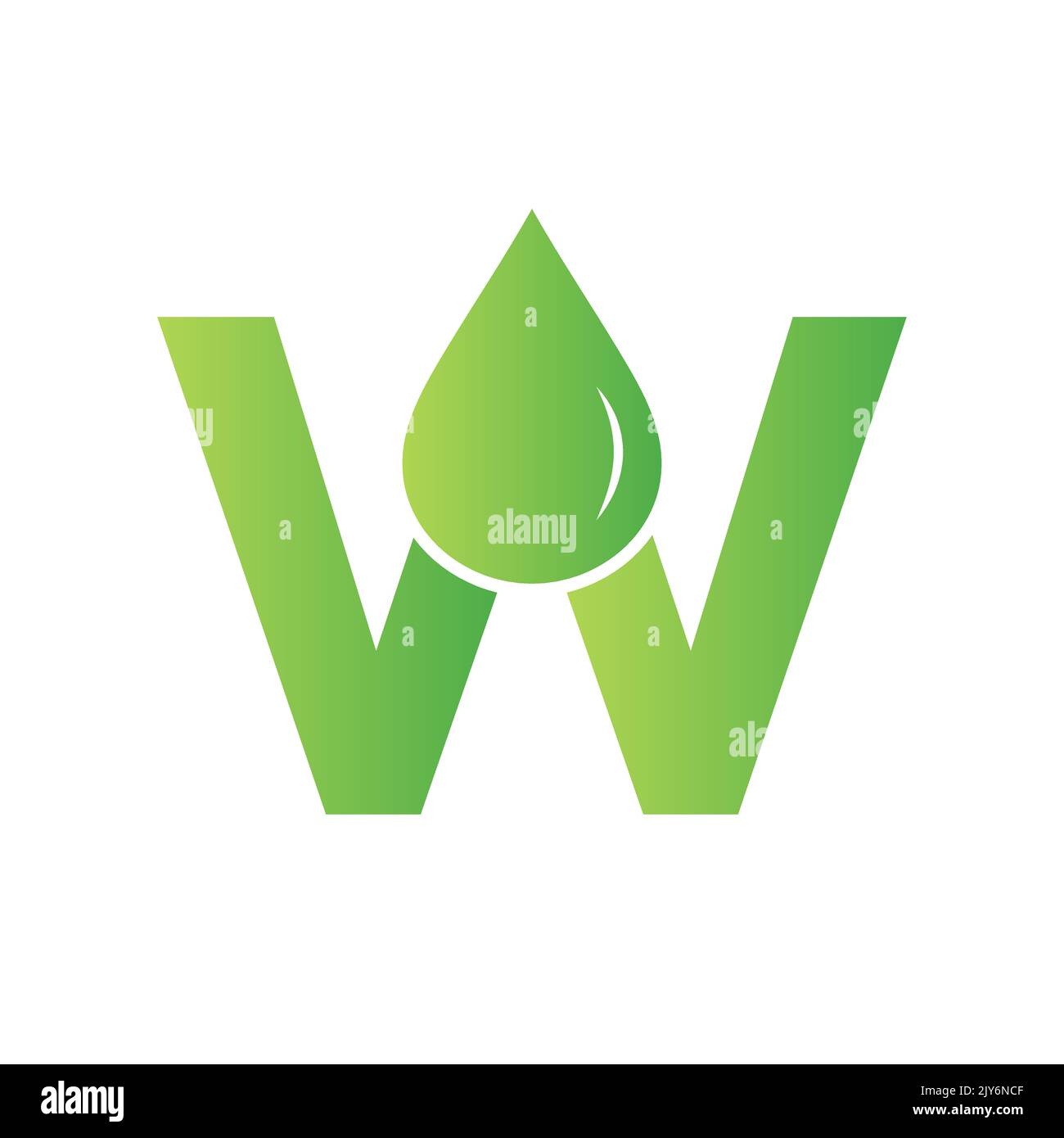 Letter W Water Logo Element Vector Template. Water Drop Logo Symbol ...