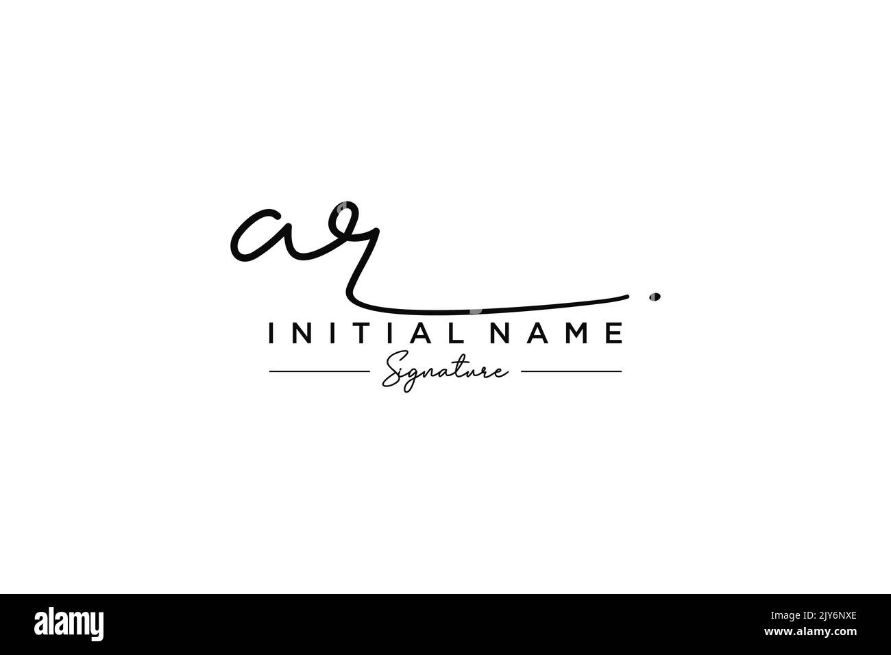 Ar signature Stock Vector Images - Alamy