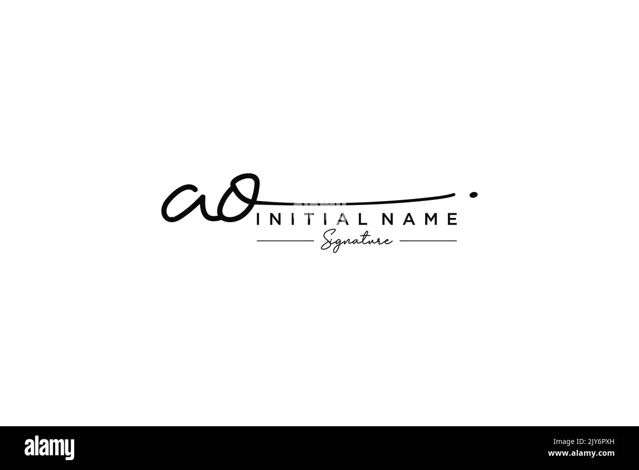 Ao monogram logo hi-res stock photography and images - Alamy