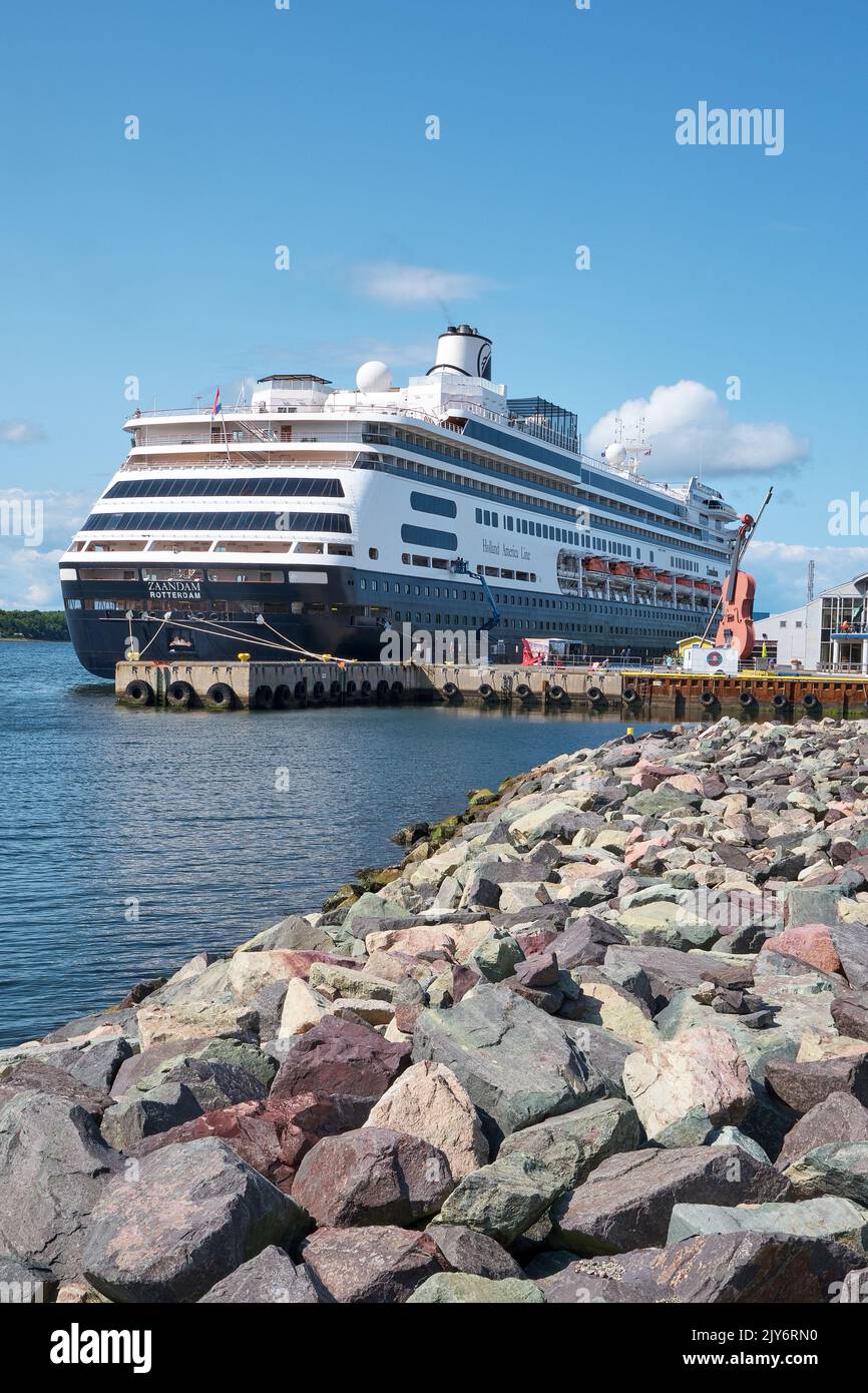 The MS Zaandam is owned and operated by Holland America Line. It is ...