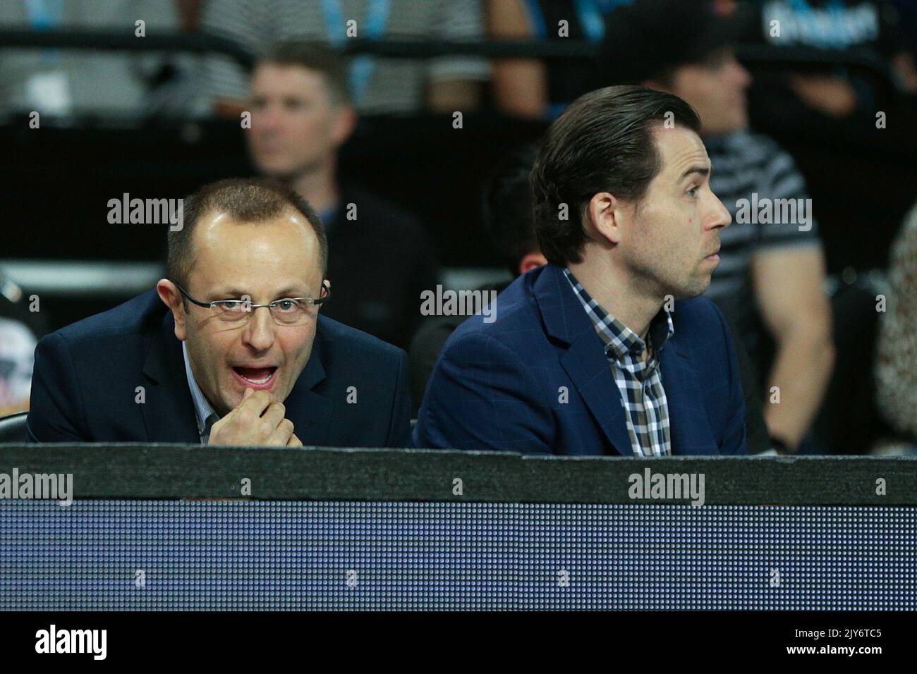 Head Coach Dan Shamir, left, and Assistant Coach Mody Maor of the ...