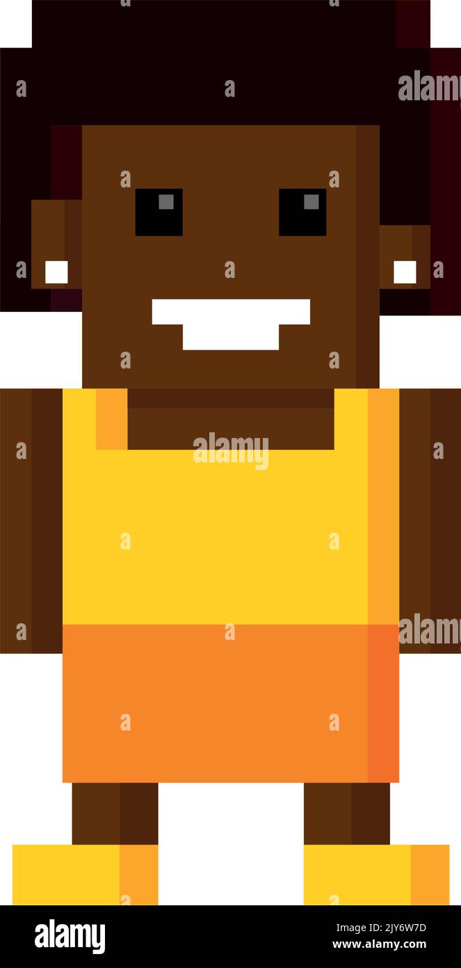 afro woman pixel 8 bit Stock Vector Image & Art - Alamy