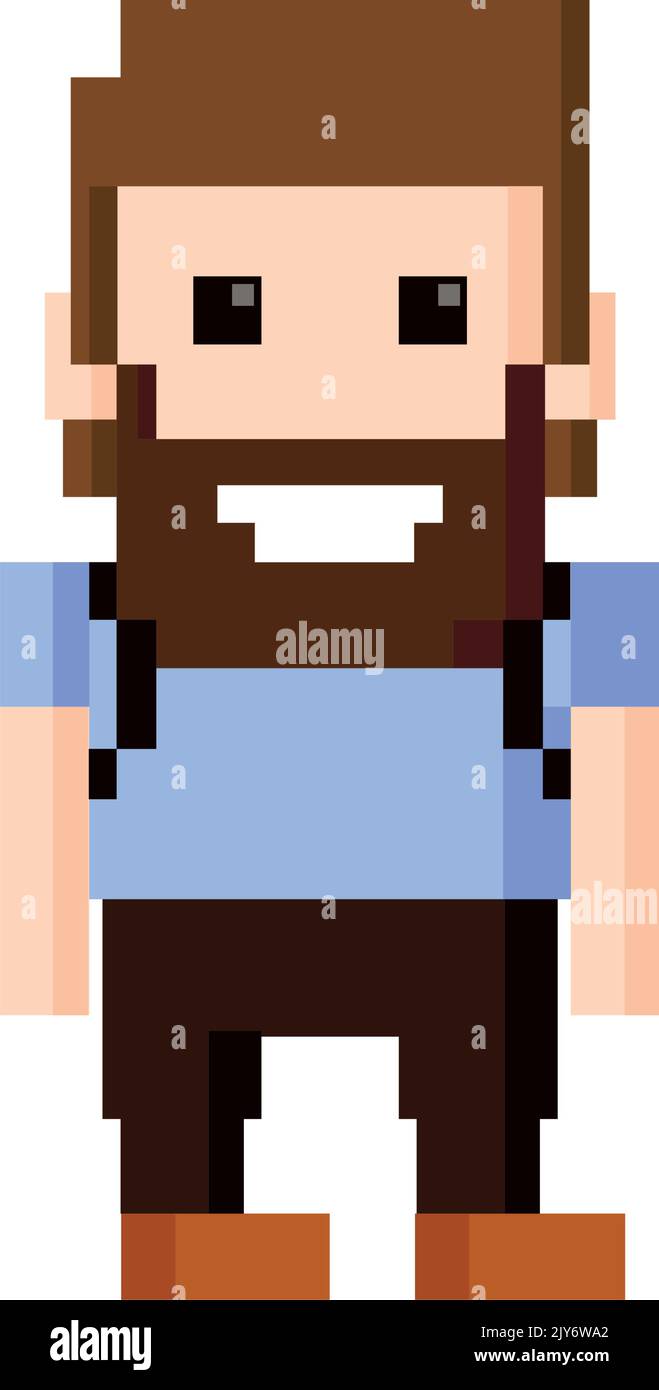 The 8 bit guy Stock Vector Images - Alamy