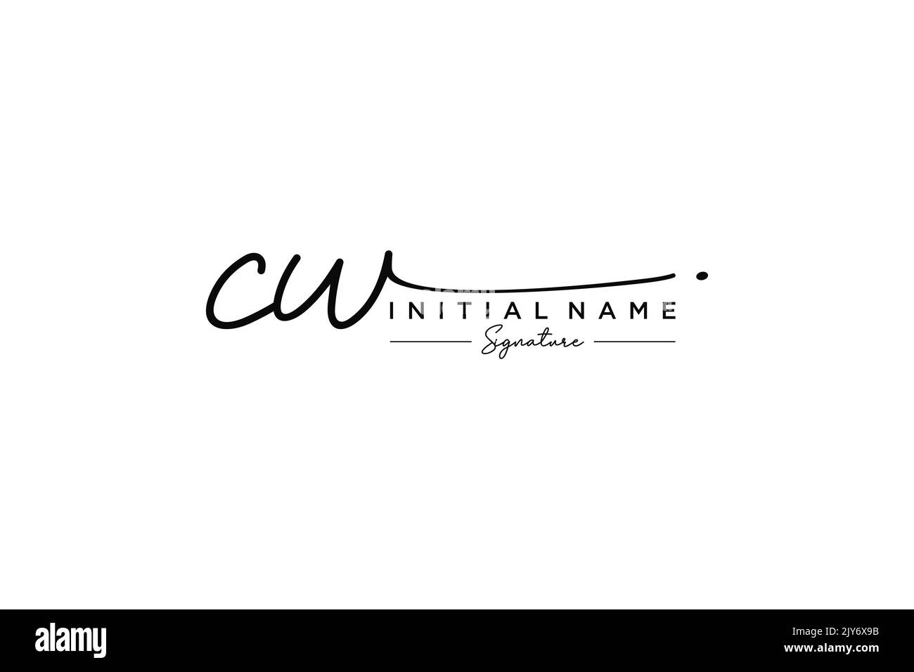 Cw signature hi-res stock photography and images - Alamy