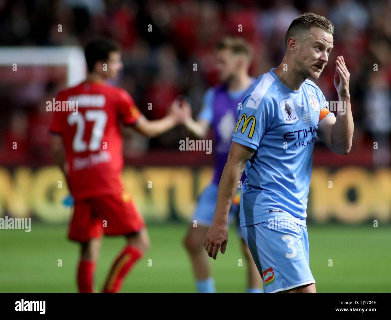 Scott Jamieson of Melbourne City after the loss during the FFA Cup ...