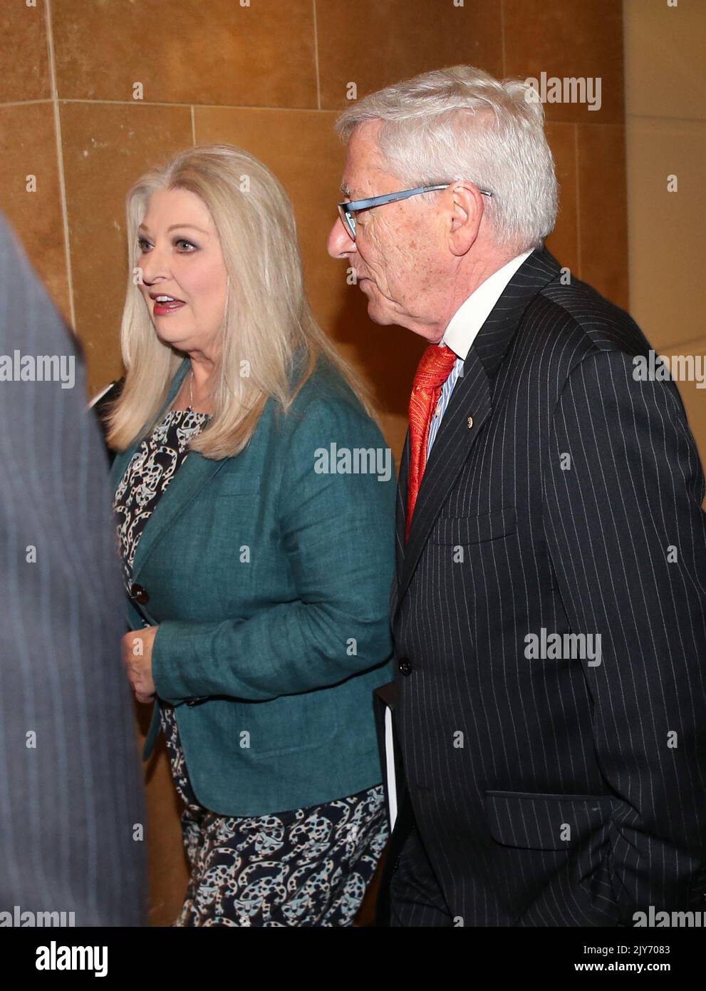 Non-executive directors Helen Coonan and John Horvath arrive for the ...
