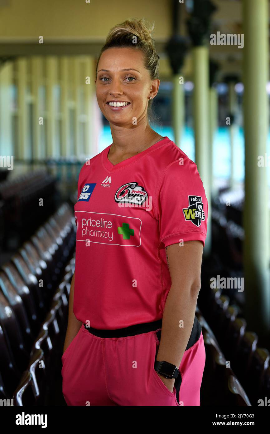 Australian cricketer Ash Gardner poses for a photograph at the Foxtel ...