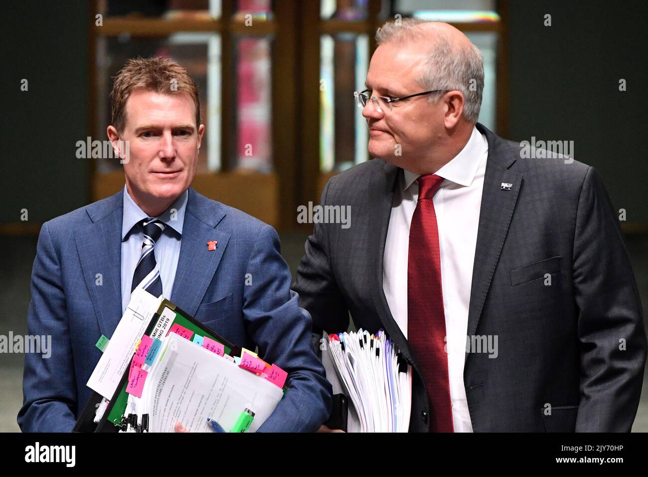Attorney-General Christian Porter and Prime Minister Scott Morrison ...