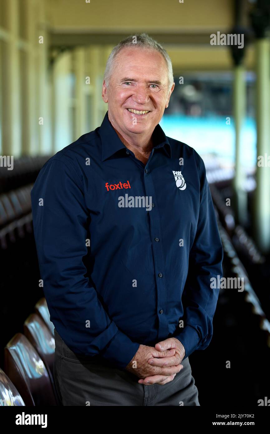 Former Australian cricketer Allan Border poses for a photograph at the ...