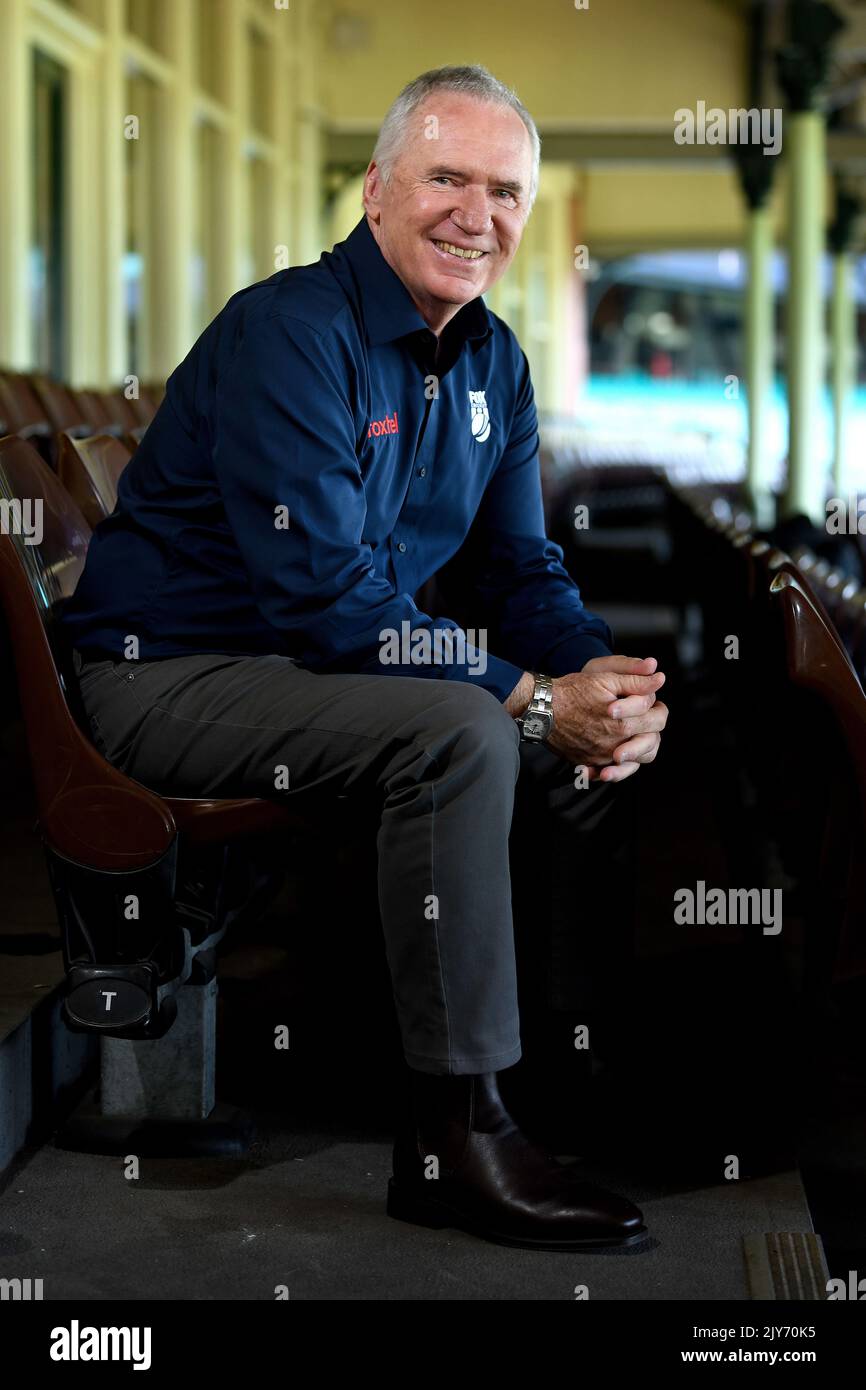 Former Australian cricketer Allan Border poses for a photograph at the ...