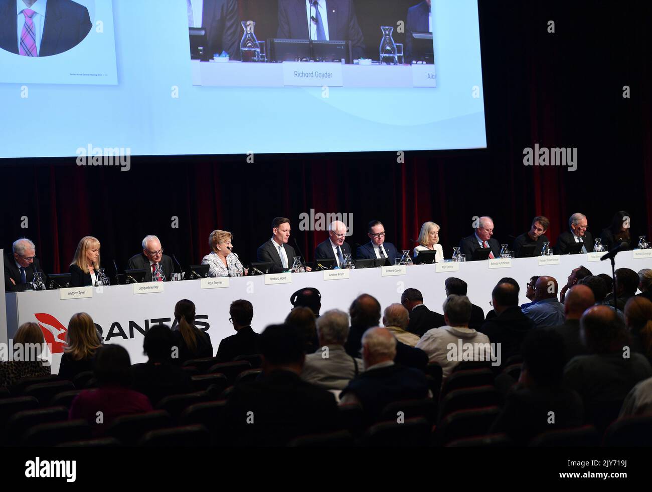 A general view of the 2019 QANTAS Annual General Meeting (AGM) in ...