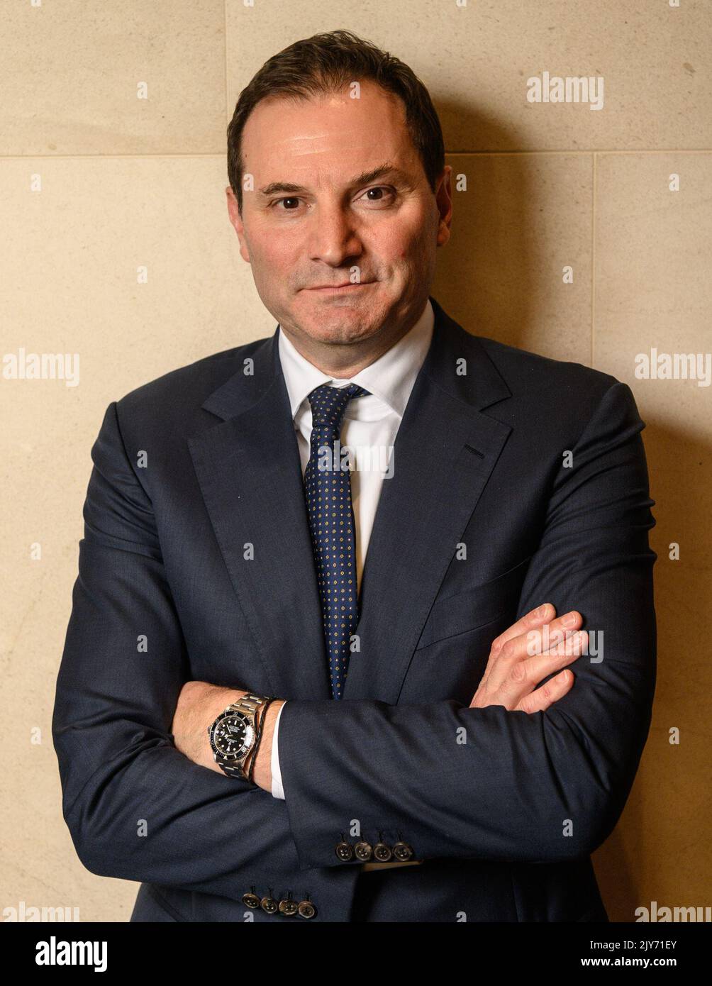 Origin Energy CEO Frank Calabria posing for a portrait after delivering ...
