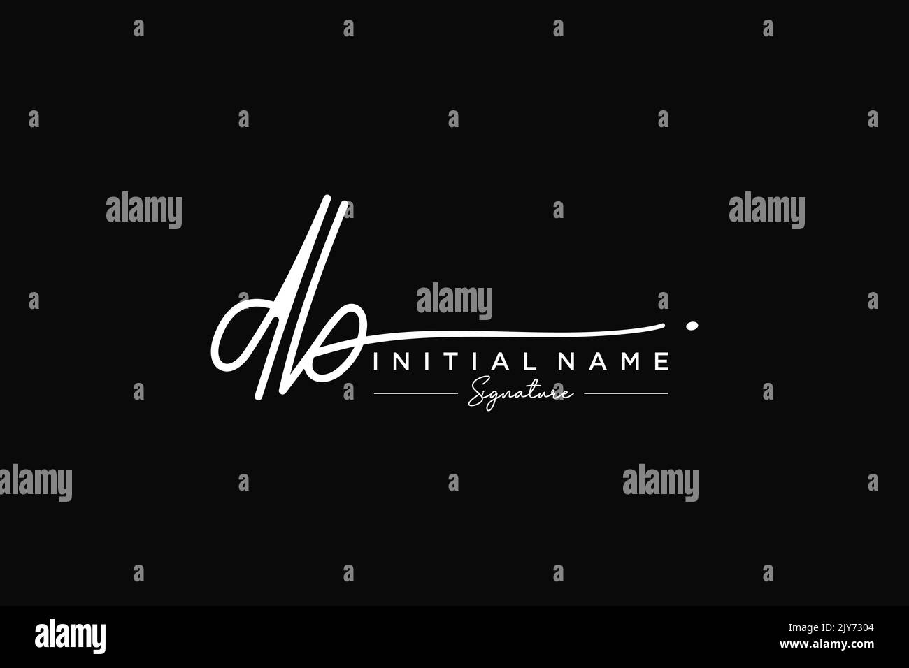 Db signature hi-res stock photography and images - Alamy