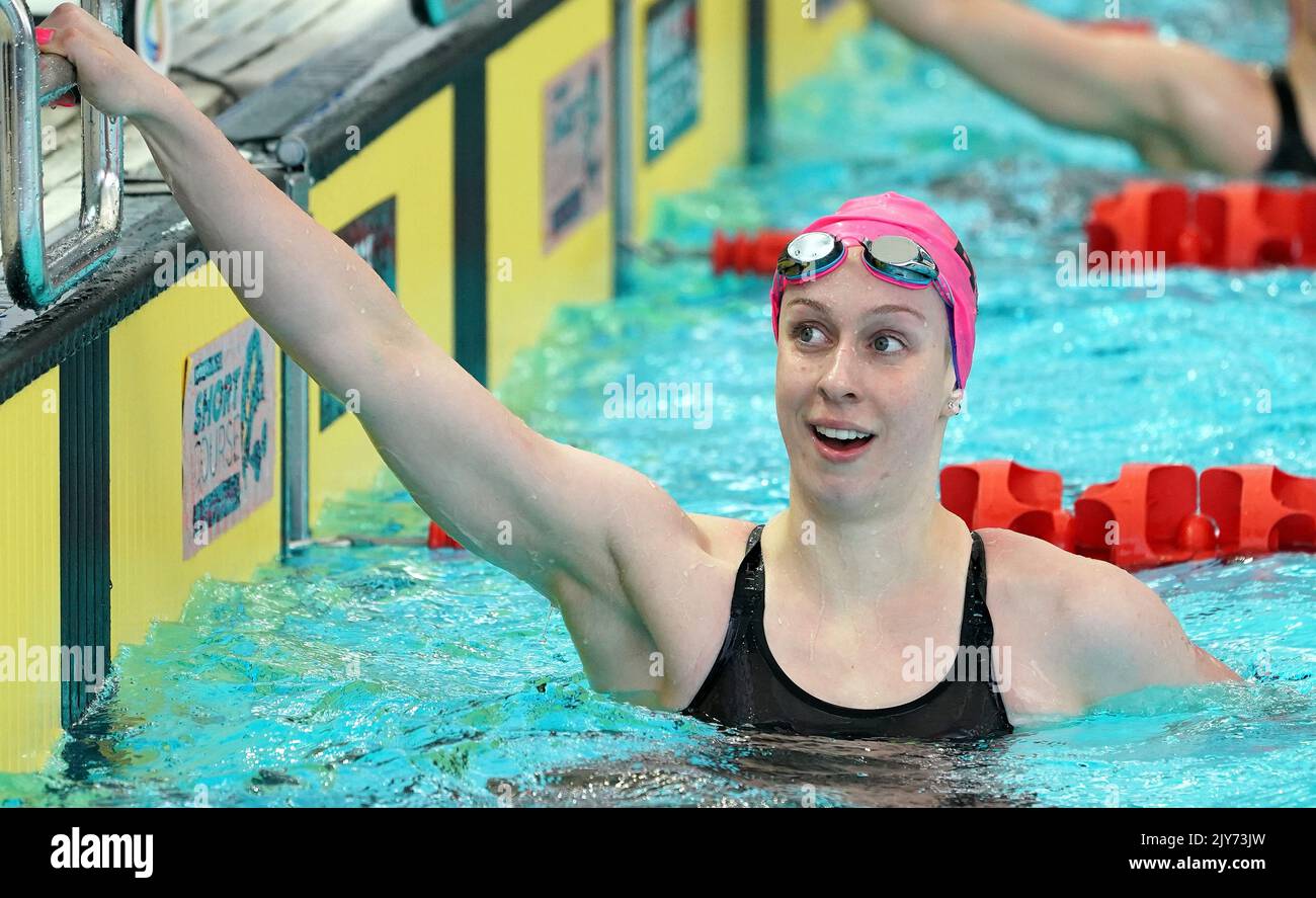 Hayley Baker wins the womenâ€™s 50m backstroke during the Australian ...